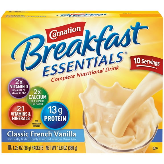 Carnation Instant Breakfast Essentials, Light Start, Chocolate, Pack of ...