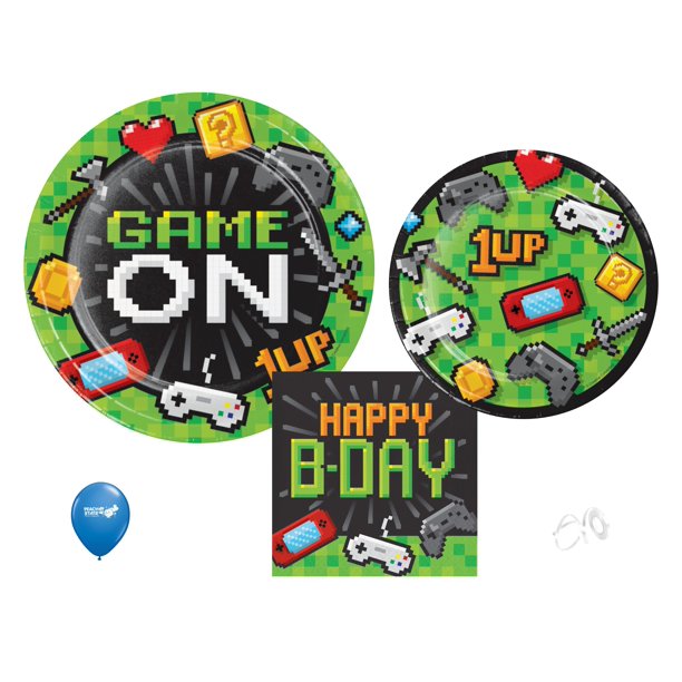 Gaming Party Birthday Party Supplies | Mining Party Supplies | Gaming ...