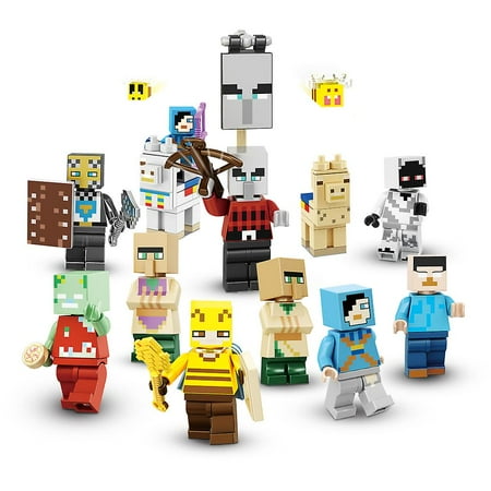 Vorallme Minecraft Compatible Lego Minifigure Set 14 Minifigures ...