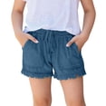 Pretxorve Girls Shorts Kids Summer Solid Loose Denim Casual Half Pants ...