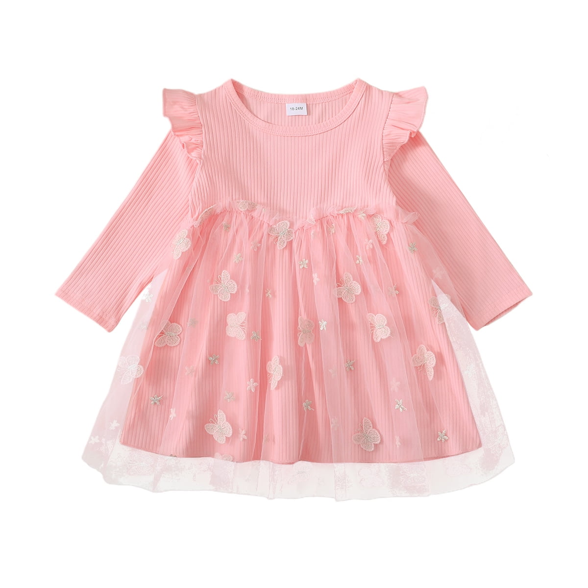 Kucnuzki Toddler Baby Girl Clothes 2T Fall Winter Dress 3T Long Sleeve ...