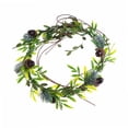 BESTYASH Bridal Hair Accessories Green Leaves Wreath Hair Decoration ...