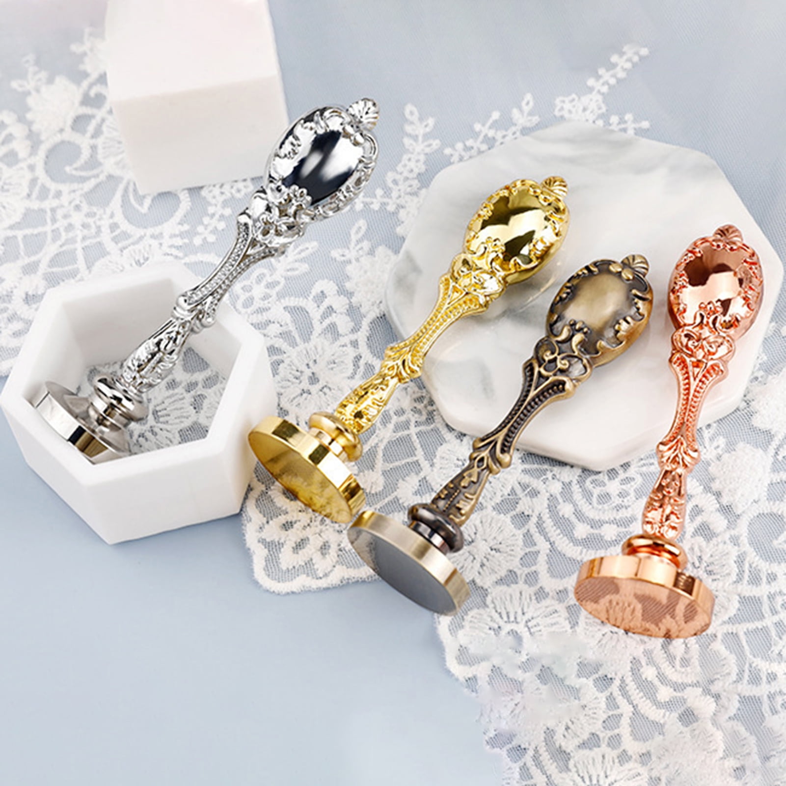 Hesroicy Wax Seal Stamp Handle Ornamental Ergonomic Metal Comfortable ...