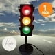 Kicko Traffic Light Lamp with Base - Mini Stop Light Lamp, Blinking ...