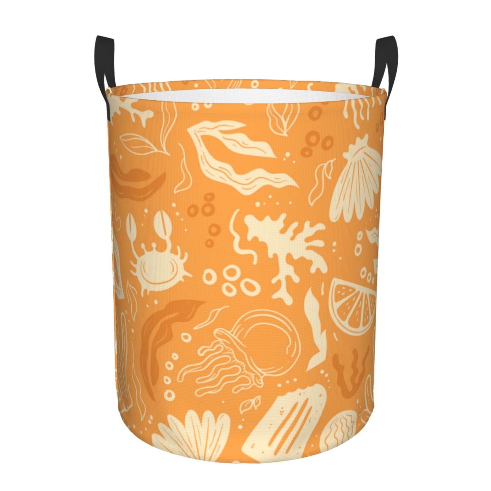 ZNDUO Round Laundry Basket, Waterproof Collapsible Laundry Baskets with ...