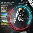 "Vivi 26"" Electric Bike for Adults, 500W City Commuter Step-Through Cruiser, 20MPH Beach Bike ...