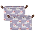 Cat Pattern Collapsible Storage Bin Open Home Shelf Basket Water ...