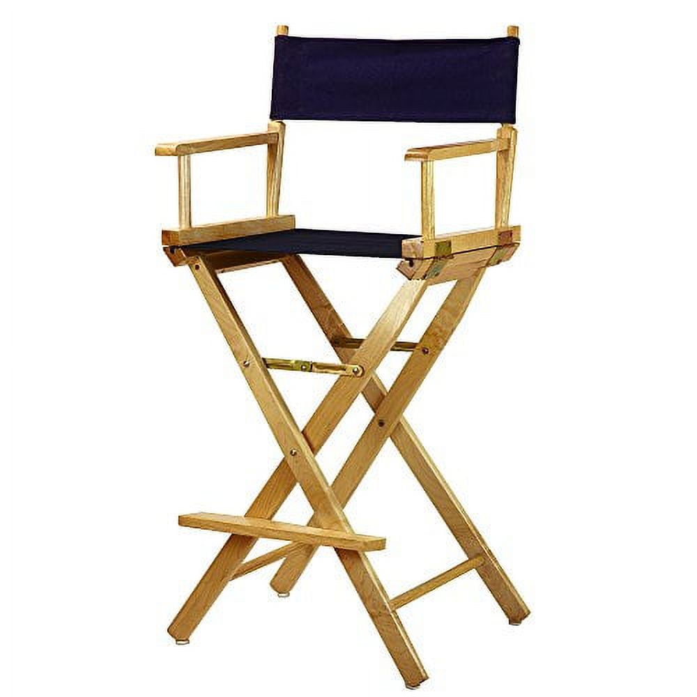 Click here for Casual Home Directors Chair natural Frame/Navy Can... prices