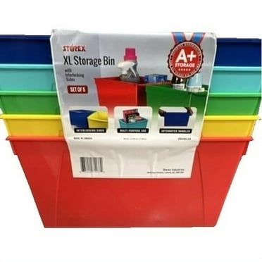 Storex 3 Piece Cube Storage Bins - Walmart.com