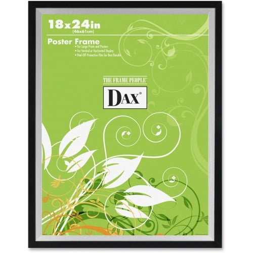 DAX Metro Series Poster Frame, Plastic, 18 x 24, Black/Silver - Walmart.com