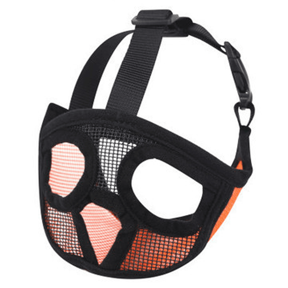 Short Snout Dog Muzzles- Adjustable Breathable Mesh Bulldog Muzzle For ...
