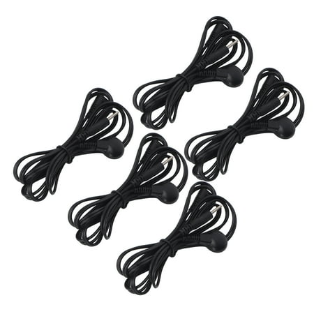 Electrode Wire, Black 2.5mm Plug Flexible TENS Electrode Wire For ...