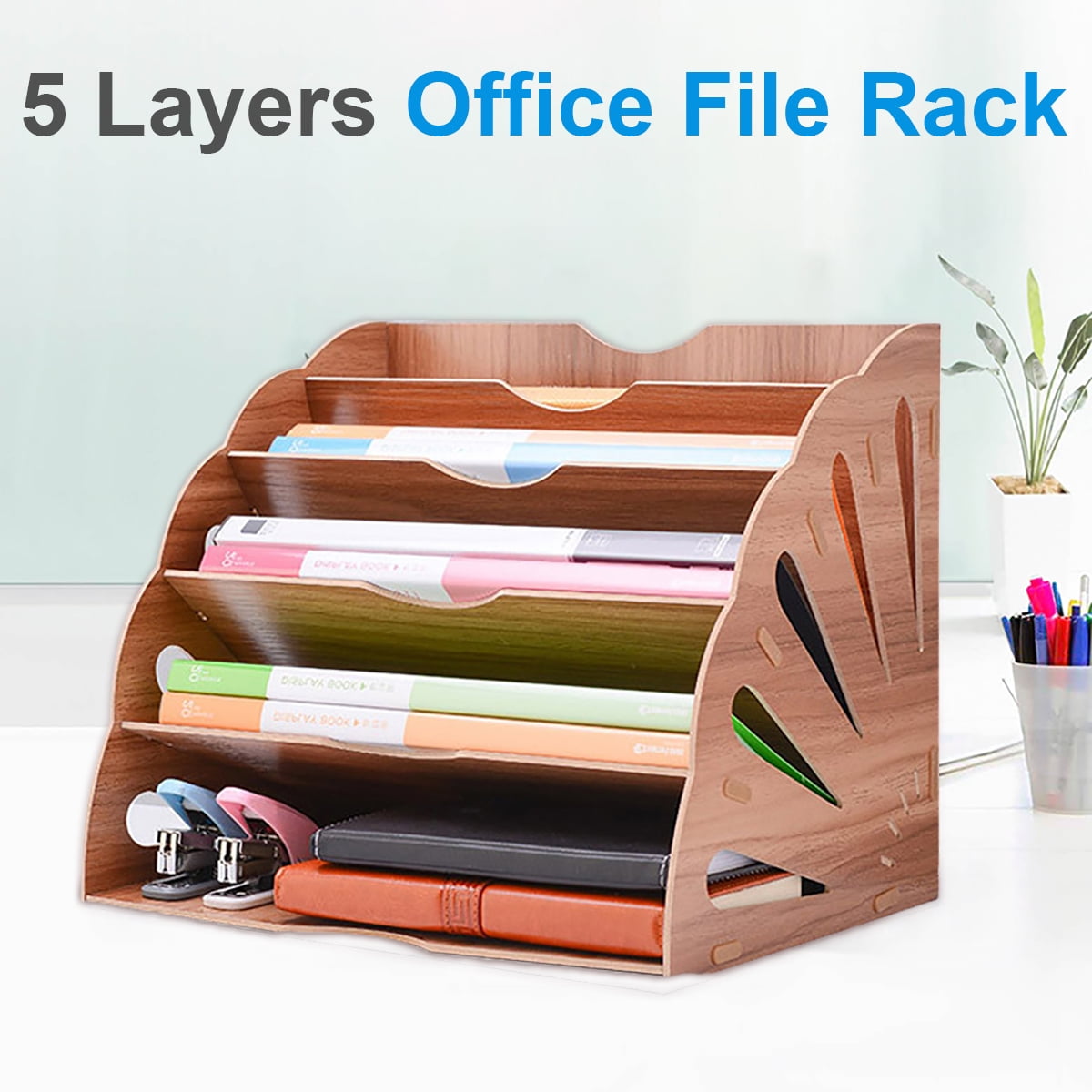 Magazine Holder Rack Storage File Document Organiser Tray Desk Top ...