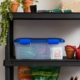 IRIS 30 Qt. Plastic Storage Bins with Sealed Lids, Clear Gasket Box ...