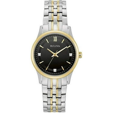 Bulova Women's Dress Two Tone Stainless Steel Watch 98M105 - Walmart.com