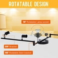 AIBOO 6-Light Dimmable Track Lighting Kit, Flexible Arms, Matt Black ...