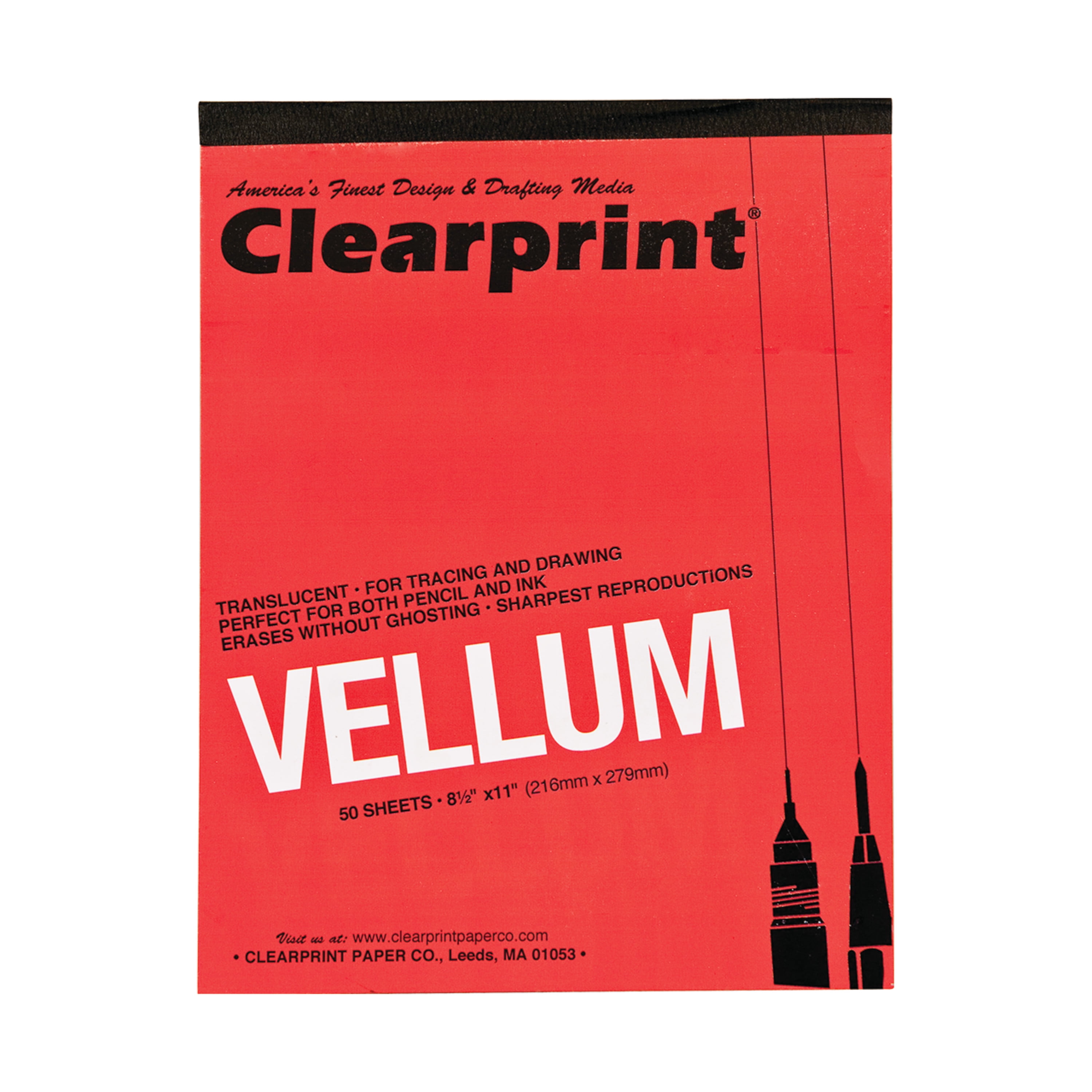 Design Vellum Paper, 16lb, 8.5 X 11, Translucent White, 50/pad | Bundle ...