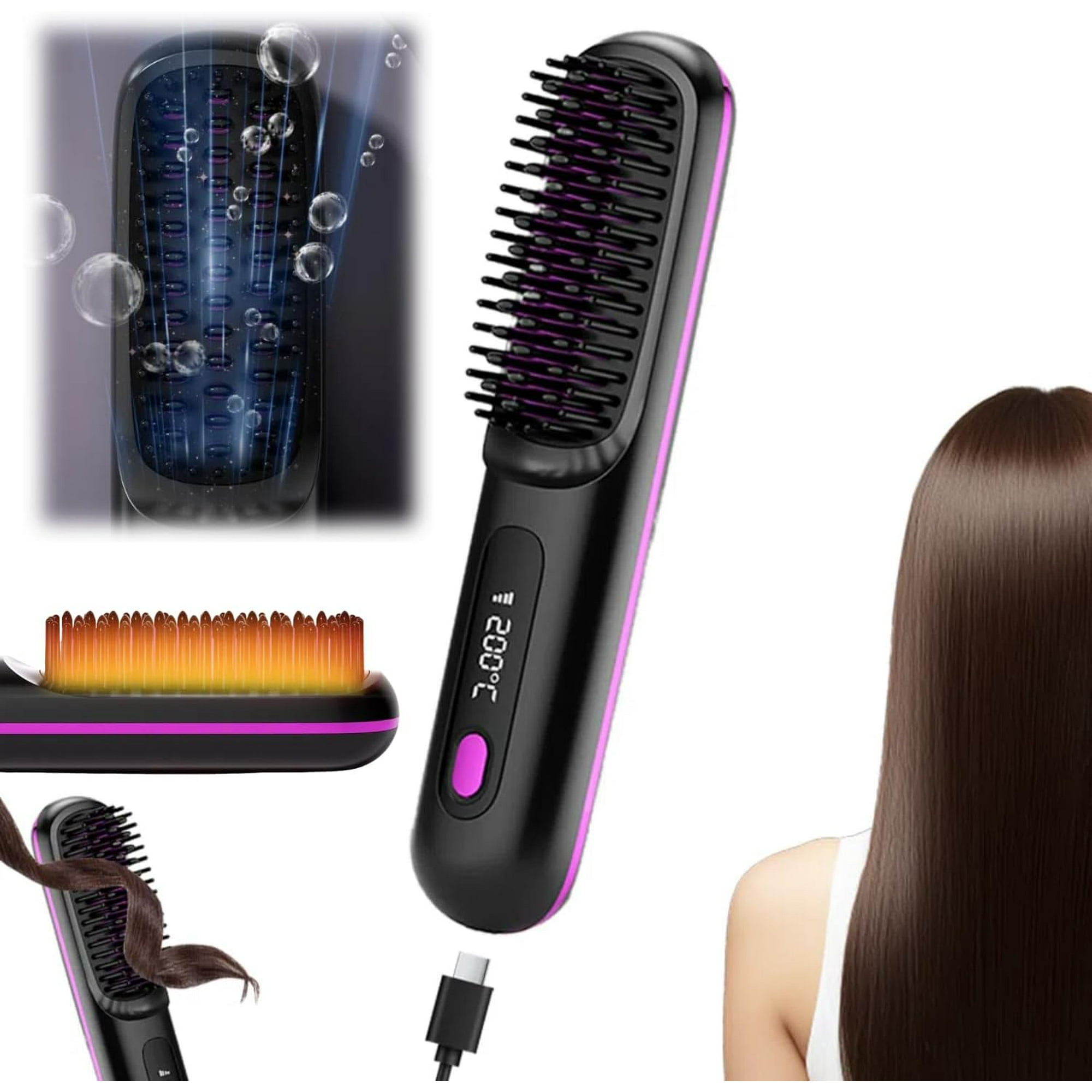 Click here for Lovever Hair Straightener Brush 2025 Upgraded Cord... prices