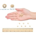 1000gs Natural Wood Beads Round Wooden Loose Beads Spacer Beads for ...