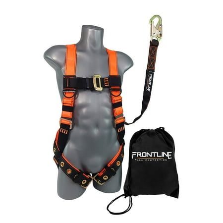 Frontline Fall Protection Combat Compliance Kit Harness 5 Point Meets ...