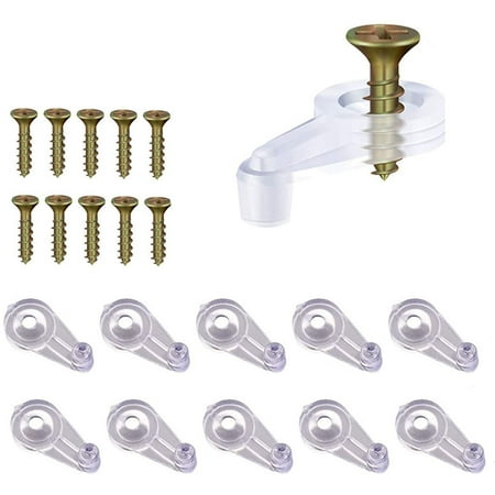 Glass Retainer Clips Kit, Plastic, Clear, Glass Panel Clips for Fixing ...