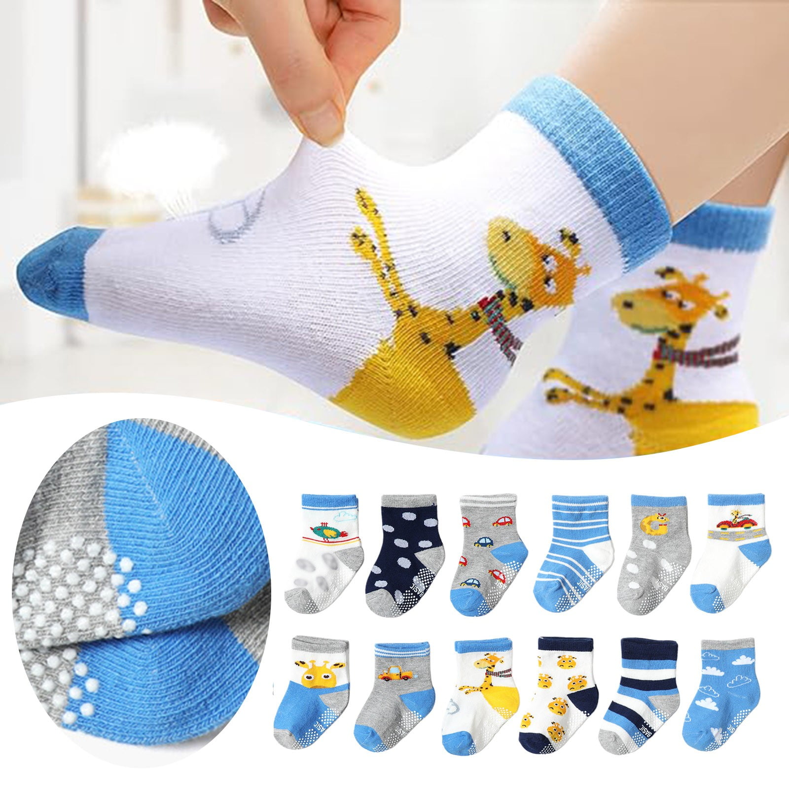 Click here for Fgnfyis Running Socks 12 Pack Non Slip Kids Toddle... prices