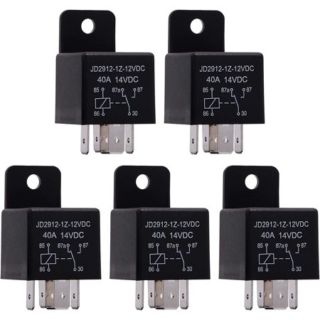 Motor Relay 5 Pin 12V Coil 40A Relay Spdt Model No.: JD2912-1Z-12VDC ...