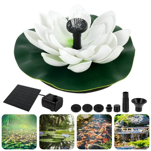 Solar Water Fountains Outdoor 2pcs Solar Lotus Pump Outdoor Lotus Solar ...