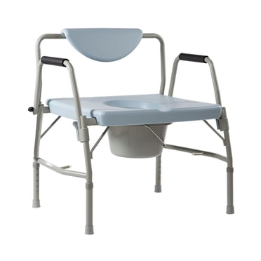 Drive Medical Deluxe Bariatric Drop-arm Commode, Assembled, Wide Heavy ...