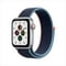 Apple Watch SE GPS + Cellular, 40mm Silver Aluminum Case with Deep Navy ...