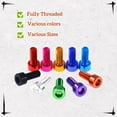 30PC Color Anodized Aluminum Hexagon Socket Head Cap Screws - M3 M4 M5 ...