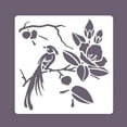 Beautiful Flower Birds Stencils Painting Templates DIY Craft Scrabook 8 ...