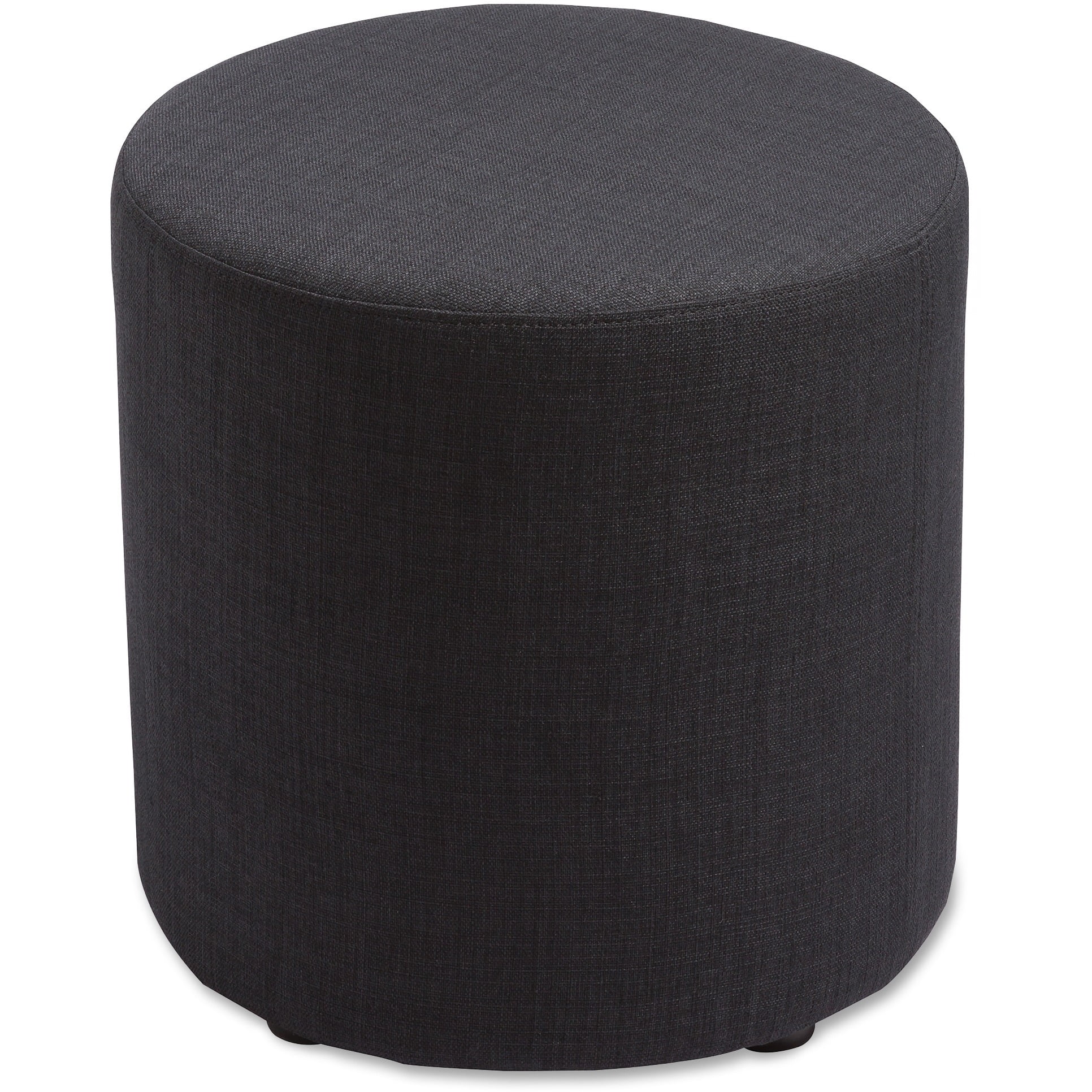 Lorell Fabric Cylinder Ottoman - Walmart.com