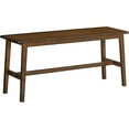 39.3'' Bamboo Dining Bench, Farmhouse Table Bench, Kitchen & Living ...