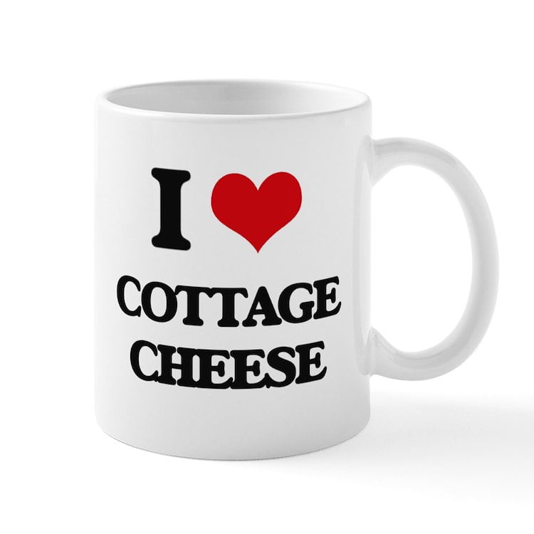 CafePress - I Love Cottage Cheese Mugs - 11 oz Ceramic Mug - Novelty ...
