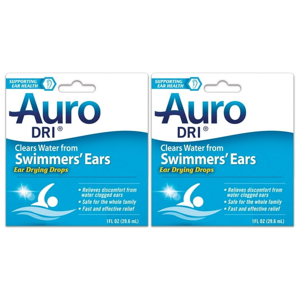 Auro Dri Ear Drying Drops For Swimmer's Ear, 1 oz, 2 Pack - Walmart.com