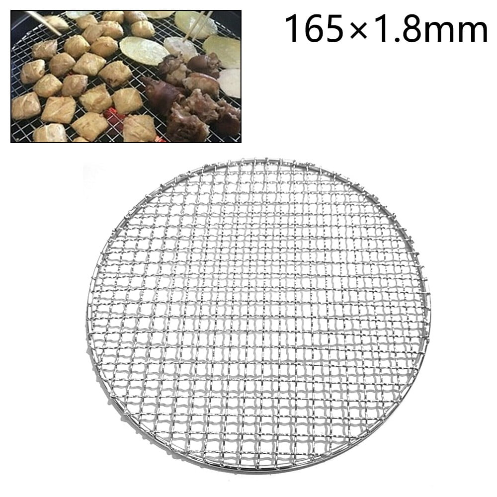 QXKE Round Barbecue Grill Mesh Wire Net Stainless Steel Racks Grid ...