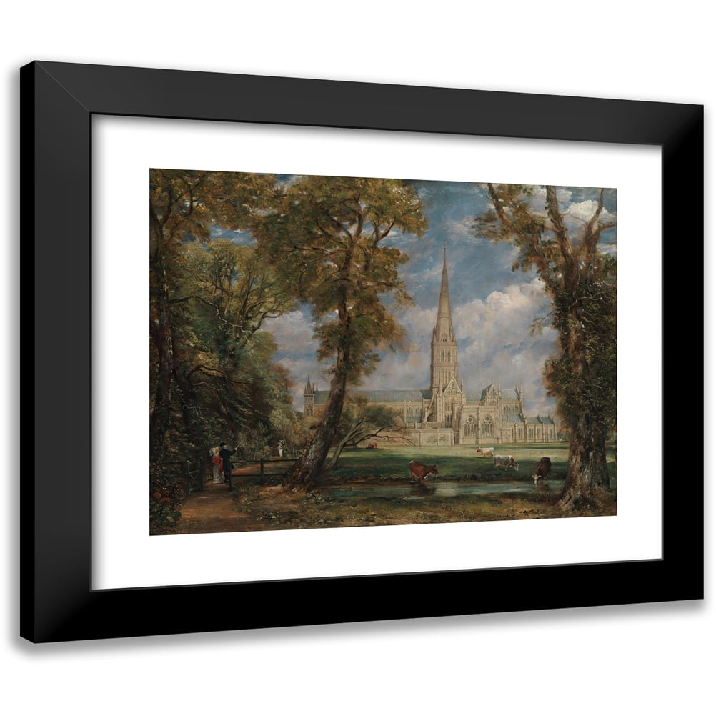 John Constable 24x20 Black Modern Framed Museum Art Print Titled ...