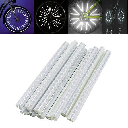 72Pcs/6 Sets Bike Spoke Reflectors Bicycle Wheel Spoke Reflector ...