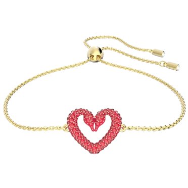 Swarovski Infinity Heart Bangle - White - Mixed Metal Finish - 5518869 ...