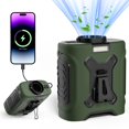10000mAh Rechargeable Portable Waist Clip Fan, 18000 RPM Neck Fan with ...