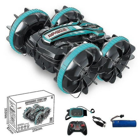 Newest High-tech Remote Control Car 2.4g Amphibious Stunt Rc Car Double ...