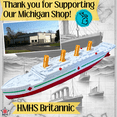HMHS Britannic Bath Boat And Pool Toy By TitanicToyCo, RMS Titanic Toys ...
