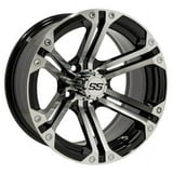 GTW Specter 14" Golf Wheels Machined 205x35 X Comp X/T Tires E-Z-GO ...