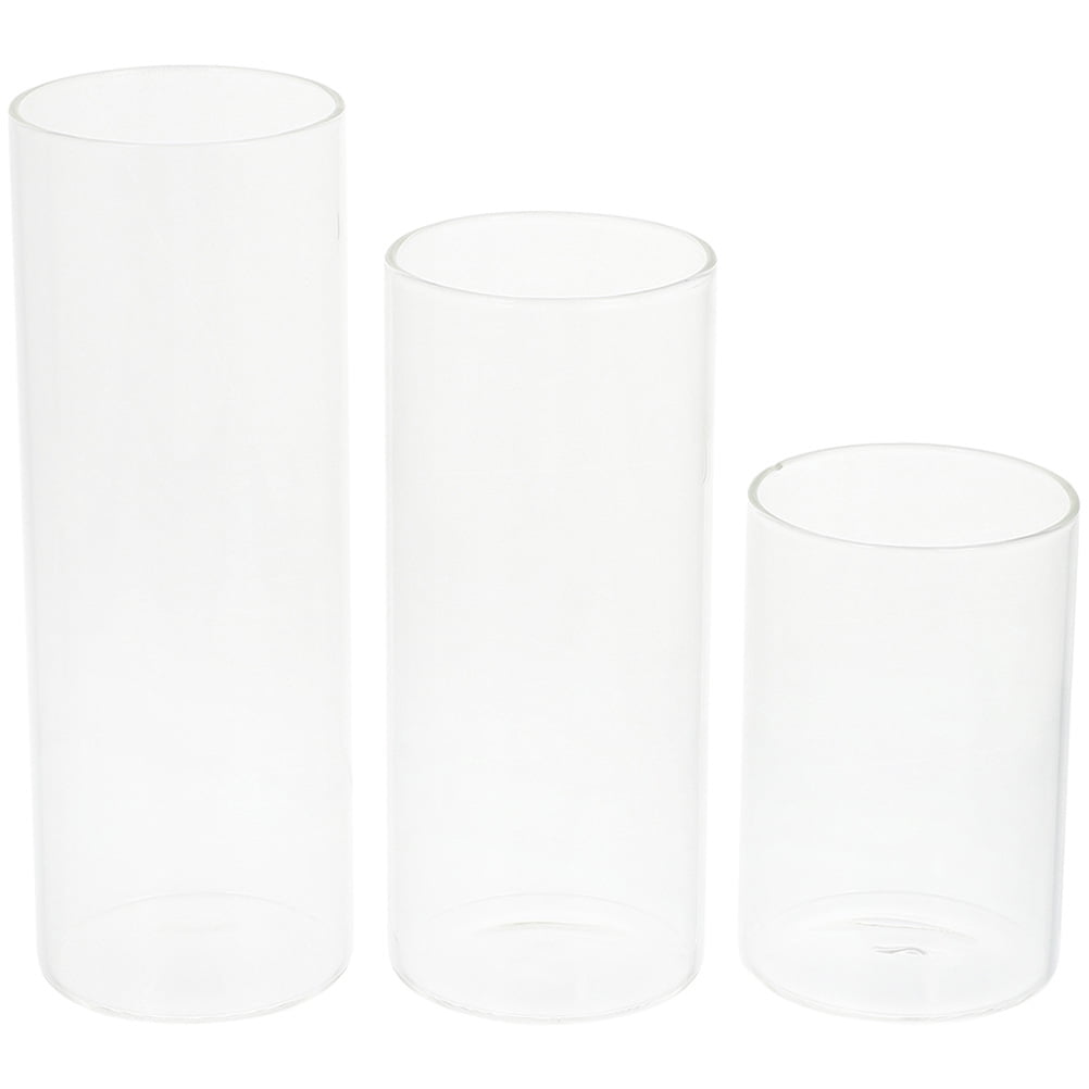 Click here for Har Adhesive 3pcs Glass Transparent Candle Cup Cyl... prices