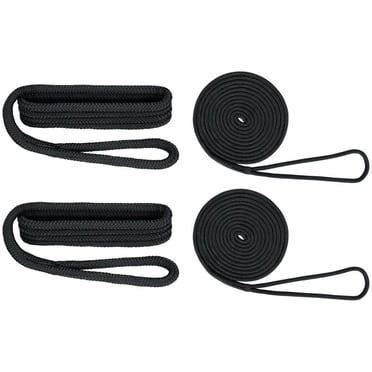 Samson Pro-Set-3 Nylon Dock Line, White with Red and Green Tracers ...