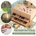 6 Drawer Wooden Pressed Flower Storage Box Set Artist Supply Storage ...