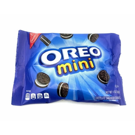 Oreo Mini Chocolate Sandwich Cookies, Snack Size On The Go, 1 Ounce Bag ...