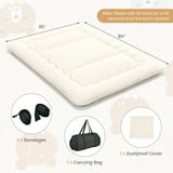 Costway Queen Foldable Portable Futon Mattress for Floor Sleeping with ...