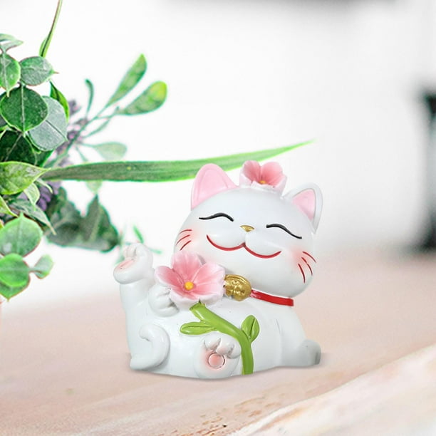 Estatua de gato de la , estatua de gato Sakura, escultura de gato ...